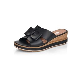 Pantolette Remonte "Remonte Pantoletten Glattleder", Damen, Gr. 42, schwarz, Glattleder, Schuhe Pantolette