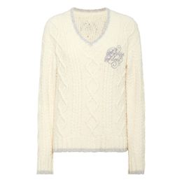 Philipp Plein Loose Fit V-Neck Sweater