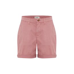 Shorts oxmo "Shorts OXCharline", Damen, Gr. 38, N-Gr, rosa (ash rose), Obermaterial: 98% Baumwolle CO. 2% Elasthan EL., Hosen Shorts