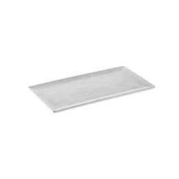 Tablett APS, wei&szlig;, B:17,6cm H:1,5cm L:32,5cm, Melamin, Tabletts, Melamin, wei&szlig;, grau
