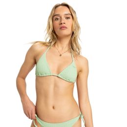 Triangel-Bikini-Top Roxy "Aruba", Damen, Gr. L, Cup B, gr&uuml;n (sprucetone), Obermaterial: 92% Polyester, 8% Elasthan., Bikini-Oberteile