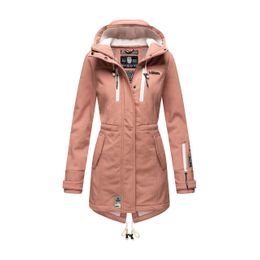 Marikoo lange Damen Steppjacke Abendsternchen mit abnehmbarer Kapuze
