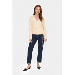 Saint Tropez Strickjacke LarnaSZ Gerade Passform offwhite