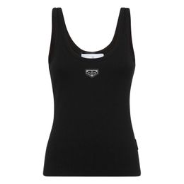 Philipp Plein Rippe Tanktop Placca