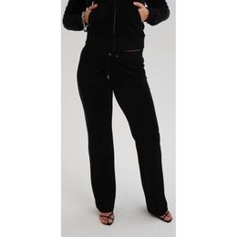 Juicy Couture Del Ray Polyester Damen schwarze Jogginghosen