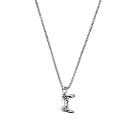 Kette mit Anh&auml;nger Tom Tailor "Gaming-Motiv", silber (edelstahlfarben), Halsketten, Jungen, Edelstahl, L: 43 B: 2mm, B:2mm