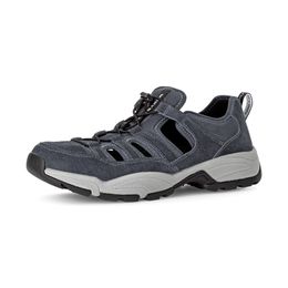 Slip-On Sneaker Pius Gabor, Herren, Gr. 7,5 (41), blau, Textil, Veloursleder, Schuhe, Slipper, Halbschuh, Freizeitschuh, in Komfortweite G