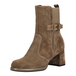 Stiefelette Nero Giardini "Nero Giardini Stiefelette Veloursleder/Textil", Damen, Gr. 38, braun, Textil, Veloursleder, Schuhe Stiefelette