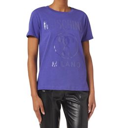 Moschino - Lila T-shirt Mit Doppeltem Fragezeichen
