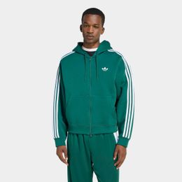 Kapuzensweatshirt adidas originals "SPACER HOODIE", Herren, Gr. L, collegiate gr&uuml;n, Obermaterial: 53% Baumwolle, 47% Polyester, normal, Rundhals, angesetztes B&uuml;ndchen, Sweatshirts, mit Rei&szlig;verschluss, lockere Oversize-Passform
