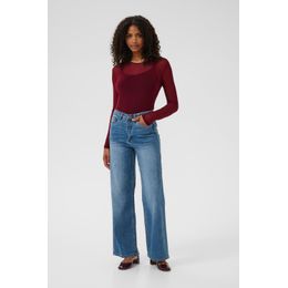 Kaffe T-shirt KAchai Slim fit bordo