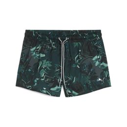 Trainingsshorts Puma "GREEN TERRAINS Gewebte Trainingsshorts Damen", Damen, Gr. M, Normalgr&ouml;&szlig;en, gr&uuml;n (gr&uuml;n terrain), Obermaterial: 100% Polyester, regular fit, Hosen