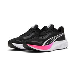 Laufschuh Puma "POUNCE LITE", Damen, Gr. 37,5, Puma schwarz, Puma wei&szlig;, sun stream, electric orchid, Textil, Schuhe Laufschuh, mit PROTREAD Gummilaufsohle, mit SOFTFOAM+ D&auml;mpfungstechnologie