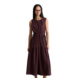 Marc O'Polo Jerseykleid MARC O'POLO DENIM "aus leichter Bio-Baumwolle", Damen, Gr. S, Normalgr&ouml;&szlig;en, burnt aubergine, Obermaterial: 100% Baumwolle, unifarben, regular fit normal, Kleider Jerseykleid