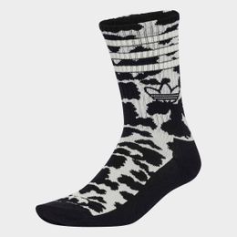 Sportsocken adidas originals "ANIMAL CR S 2P", Damen, Gr. L, sanftes wei&szlig;, schwarz, Obermaterial: 55% Polyester, 42% Baumwolle, 2% Elasthan, 1% Polyamid, Socken Sportsocken