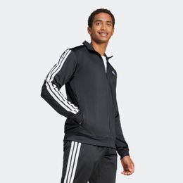 Trainingsjacke adidas Sportswear "DAYREADY TRACK", Herren, Gr. S, schwarz, Obermaterial: 100% Polyester, Jacken Trainingsjacke