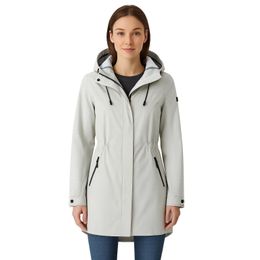 Funktionsparka LPO "Insa Outdoorparka", Damen, Gr. 36 (S), grau (wind chime), 100% Polyester, regular fit h&uuml;ftbedeckend, verstellbar, Jacken, verstellbarer Saum/Taille/Kapuze