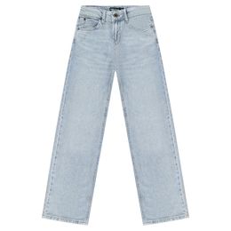 Gerade Jeans Cars Jeans "Denim PORTER", Jungen, Gr. 10 (140), N-Gr, blau (super bleached), Denim/Jeans, Obermaterial: 99% Baumwolle, 1% Elasthan, Abriebeffekte, Basic lang, Jeans