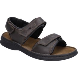 Sandale Josef Seibel "Rafe, braun", Herren, Gr. 44, braun (moro, schwarz), Obermaterial: 100% Rindsleder Leather cow., Schuhe Sandale