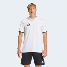 Trainingsshirt adidas Performance "ENTRADA 26 TRIKOT", Herren, Gr. S, wei&szlig;, schwarz, Obermaterial: 100% Baumwolle, Rundhals, Shirts, f&uuml;r Fu&szlig;ball und Freizeit, sportlicher Stil, Single Jersey Material