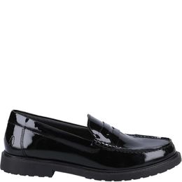 Hush Puppies - Damen Halbschuhe "Verity", Leder (Schwarzer Lack)