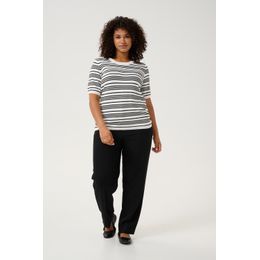 Kaffe Strickpullover Regular fit black offwhite