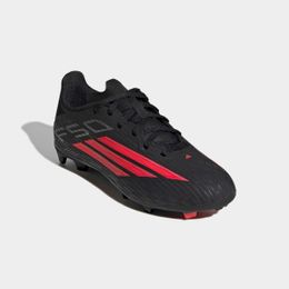 Fu&szlig;ballschuh adidas Performance "F50 LEAGUE KIDS, FESTE/GEMISCHTE B&Ouml;DEN", M&auml;dchen, Gr. 35, core schwarz, lucid rot, core schwarz, Synthetik, Textil, Schuhe Fu&szlig;ballschuh, f&uuml;r viele verschiedene B&ouml;den geeignet, f&uuml;r Kinder & Jugendliche