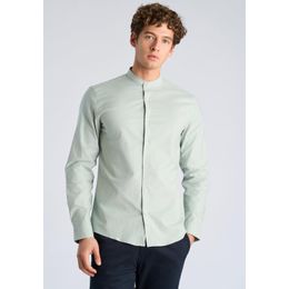 Businesshemd LINDBERGH "Oxford-Hemd Relaxed Fit", Herren, Gr. L, Normalgr&ouml;&szlig;en, mid gr&uuml;n mix, Obermaterial: 97% Baumwolle, 3% Elasthan, Hemden