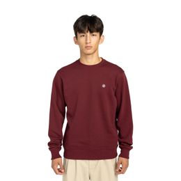 Sweatshirt Element "Icon Embroidery", Herren, Gr. L, zinfandel, Obermaterial: 55% Baumwolle, 25% Baumwolle, 20% Polyester., Sweatshirts Sweatshirt