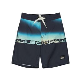 Boardshorts Quiksilver "Everyday Half Jam 13", M&auml;dchen, Gr. 2(84-92cm), schwarz navy wordblock, Obermaterial: 100% Polyester., Hosen
