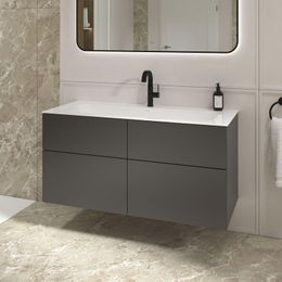 Villeroy & Boch Villeroy & Boch Somera Schrank mit Waschtisch B: 120 T: 50 cm, 4 Ausz&uuml;ge, 5A73C2R1+B80700VR,