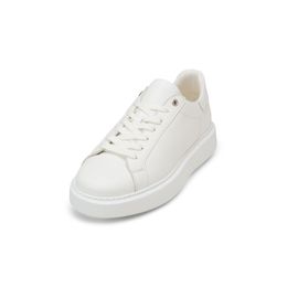 Marc O'Polo Sneaker MARC O'POLO "aus edlem Rindleder", Herren, Gr. 40, wei&szlig;, Obermaterial: 100% Leder, unifarben, Schuhe Sneaker