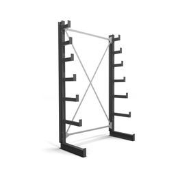 STIER Kragarmregal einseitig 1 Feld mit 6 absteigenden Ebenen 1300x2000x500mm (904485)