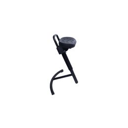 STIER Stehhilfe mit Stahlgestell schwarz Sitzh&ouml;he 645-825 mm PU-Sitz (904691)