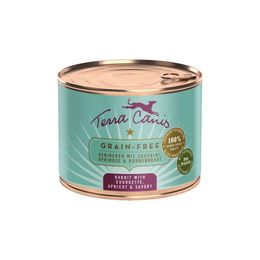 Terra Canis Kaninchen mit Zucchini Hunde-Nassfutter getreidefrei 12x200g
