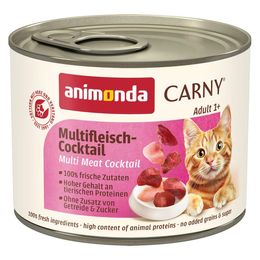 animonda Carny Adult Multi-Fleischcocktail Katzen-Nassfutter getreidefrei 6x200g