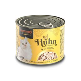 Leonardo Huhn + extra Filet Katzen-Nassfutter getreidefrei 6x200g