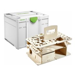 FESTOOL SYS3 HWZ M 337 Systainer&sup3; mit integriertem Holzeinsatz und variabler Einteilung f&uuml;r die Aufbewahrung von Werkzeugen und Zubeh&ouml;r, 205518)