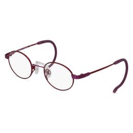 Titanflex 830066 Brille Unisex | Fassung: Vollrand, Oval, Flieder Rot