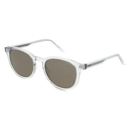 HUGO BOSS Hugo HG 1357/S | Herren-Sonnenbrille | Fassung: Vollrand, Panto, Kunststoff, Grau | Glasfarbe: Grau