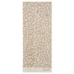 JOOP! Saunatuch Leo, Creme, Textil, Animalprint, 80x200 cm, Textiles Vertrauen - Oeko-Tex&reg;, Made in Germany, Oeko-Tex&reg; Standard 100, saugf&auml;hig, Aufh&auml;ngeschlaufe, durchgef&auml;rbt, Freizeit, Wellness, Saunat&uuml;cher