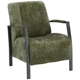 Ambia Home Sessel, Schwarz, Waldgr&uuml;n, Metall, Textil, 65x83x80 cm, Stoffauswahl, erweiterbar (Typenauswahl), Wohnzimmer, Sessel, Sonstige Sessel