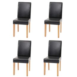 MCW ESSZIMMERSTUHL Schwarz, Braun 4er-Set