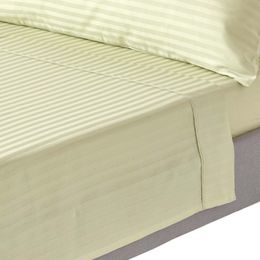 Homescapes DAMAST-BETTLAKEN ohne Gummizug, 100% &Auml;gyptische Baumwolle