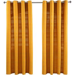 Homescapes &Ouml;SENVORHANG Rajput blickdicht 2er-Set, 167/182 cm