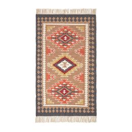 Homescapes KELIM-TEPPICH Jaipur handgewebt 120/170 cm