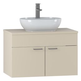 Badplaats WASCHBECKENUNTERSCHRANK Colorado 2 Schubladen Cashmere - 80 x 46 x 52 cm