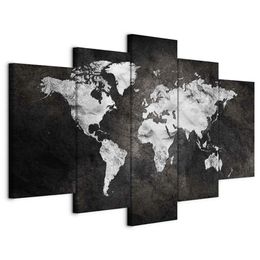 Artgeist Leinwandbild Dark World Grau/Schwarz ca. 200x100