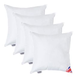 Homescapes F&Uuml;LLKISSEN 4er-Set &ndash; 55/55 cm, Super-Mikrofaser
