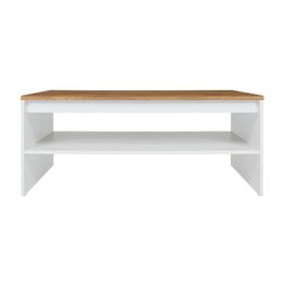 COUCHTISCH Hella Wei&szlig; und Holz